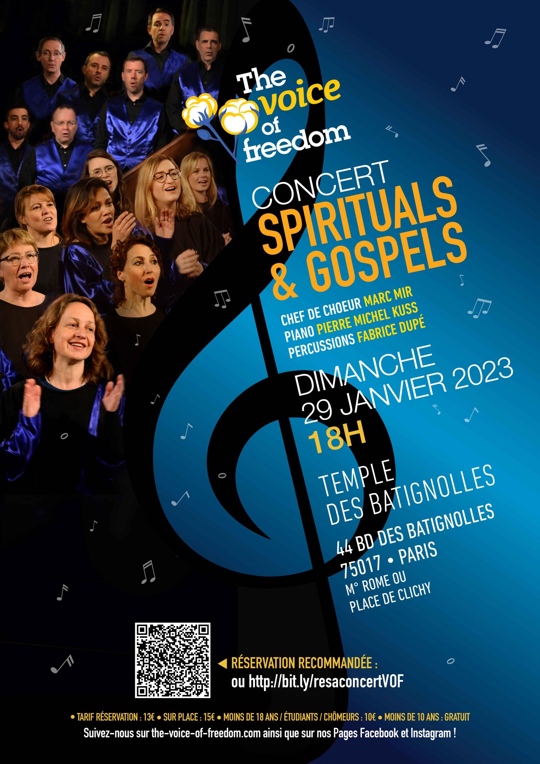 Concert Paris Le 29 Janvier 2023 The Voice Of Freedom